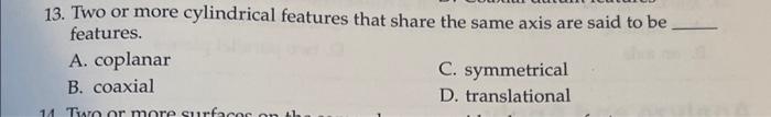 Solved B. datum feature symbols 5. A is a set of three | Chegg.com
