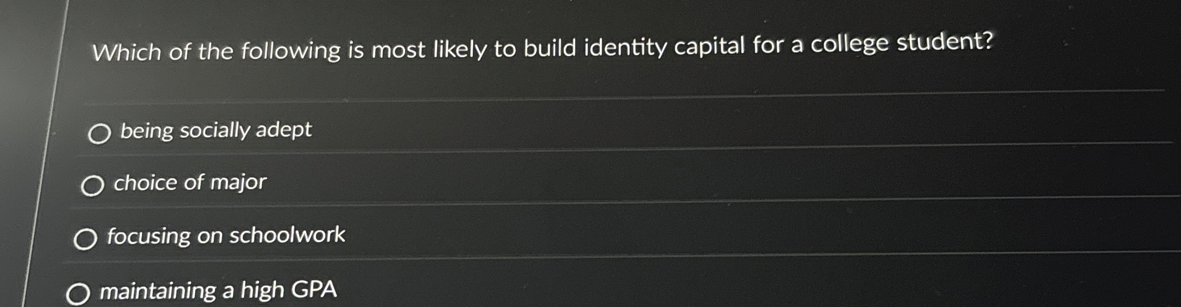 Solved Which of the following is most likely to build | Chegg.com