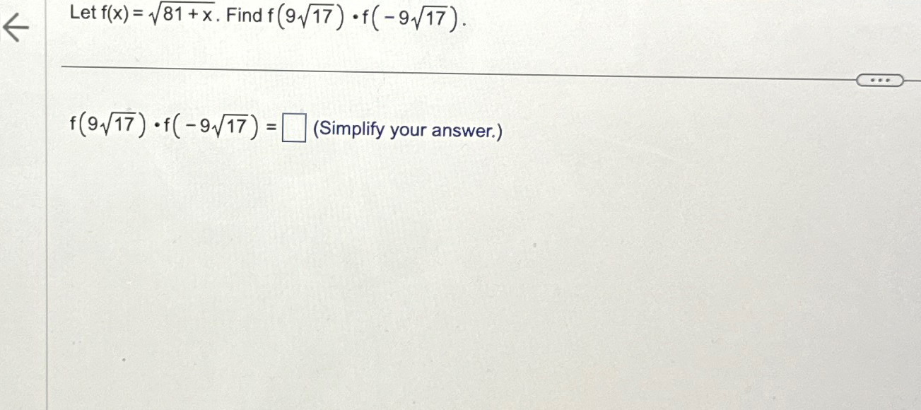 Solved Let f(x)=81+x2. ﻿Find | Chegg.com