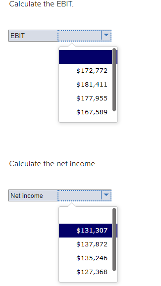 Solved Consider the following income statement: Calculate | Chegg.com