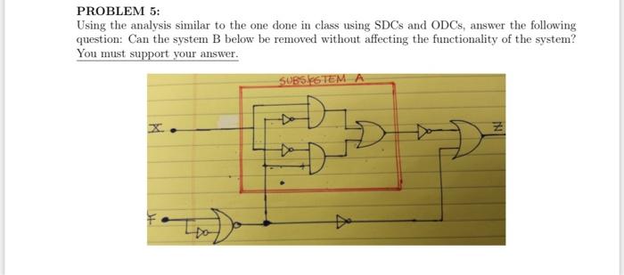 PROBLEM 5: Using the analysis similar to the one done | Chegg.com