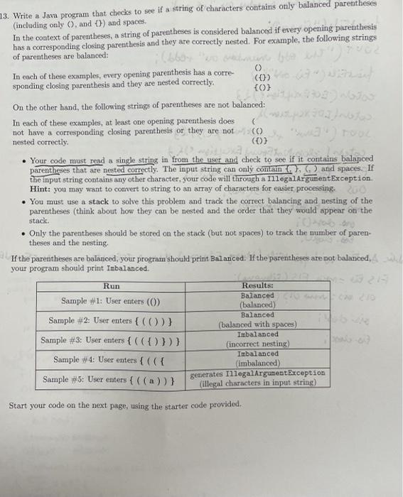 Solved 3. Write a Java program that checks to see if a | Chegg.com