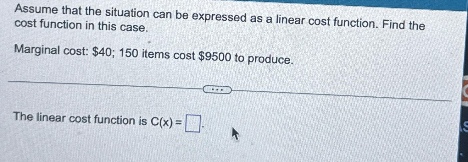 Solved Assume that the situation can be expressed as a | Chegg.com