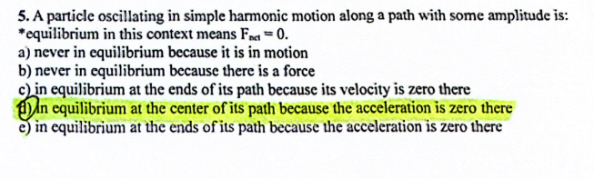 Solved A particle oscillating in simple harmonic motion | Chegg.com
