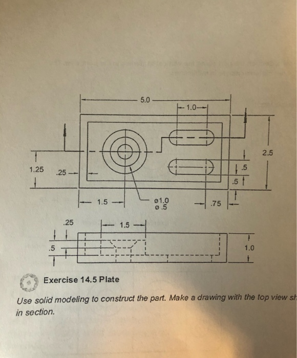 Solved I need to create a 3D solid model of this object in | Chegg.com