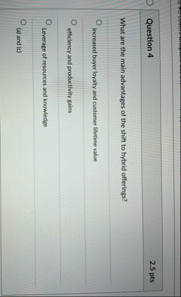 Solved Question 42.5 ﻿ptsWhat are the main advantages of the | Chegg.com
