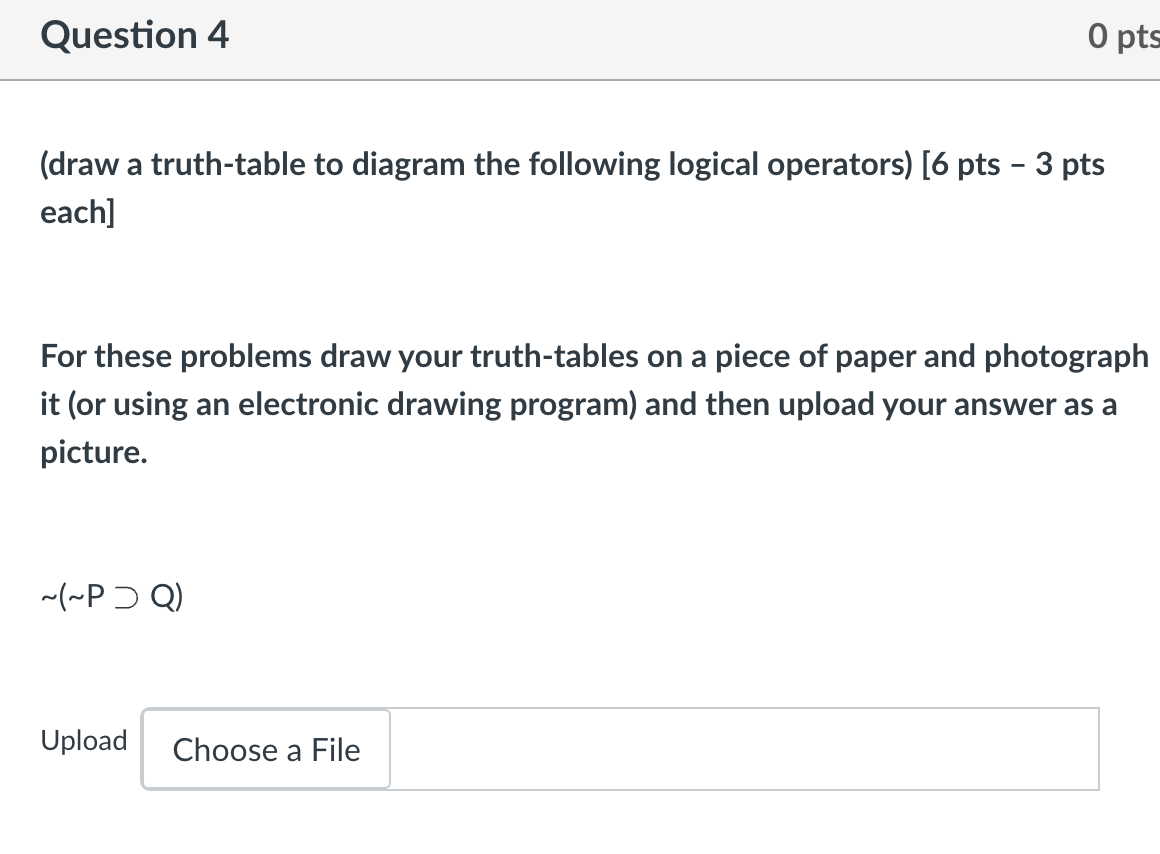Solved Question 4(draw a truth-table to diagram the | Chegg.com