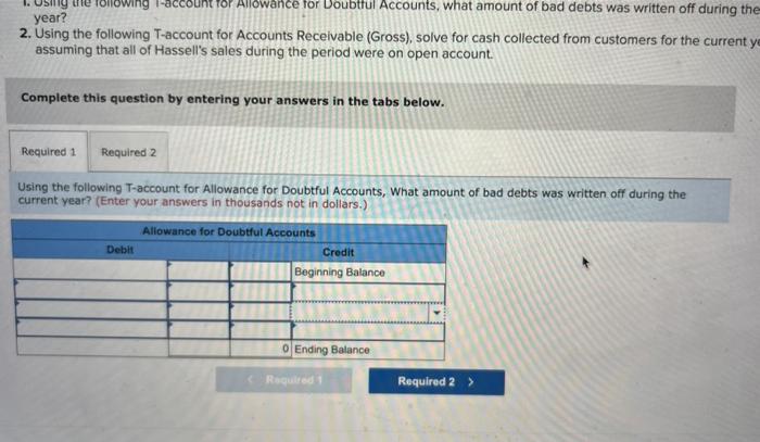 Solved On its recent financial statements, Hassell Fine | Chegg.com