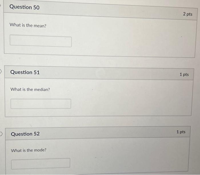 Solved Compute the mean, median, and mode for the set of | Chegg.com
