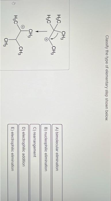 Solved Classify the type of elementary step shown | Chegg.com