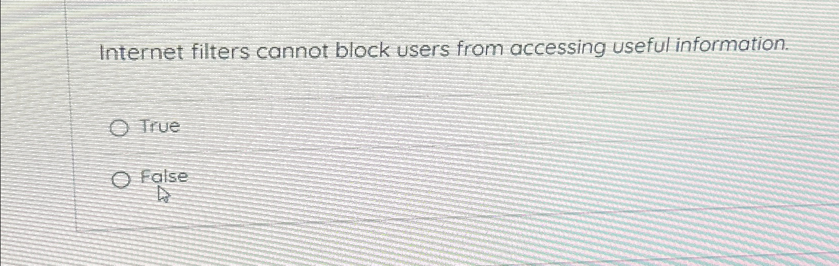 Solved Internet filters cannot block users from accessing | Chegg.com
