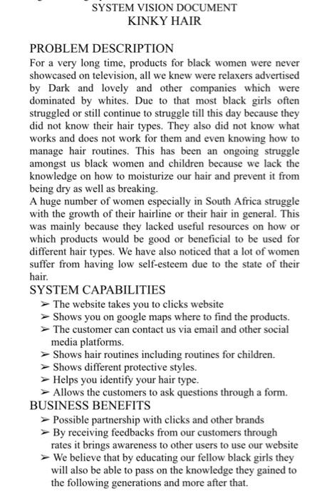 Solved Please give evidance (a sample) of each technique for | Chegg.com