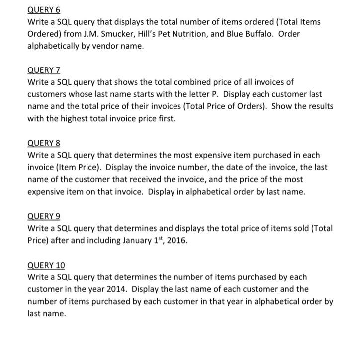 Solved QUERY 1 Write a SQL query that displays the first and | Chegg.com