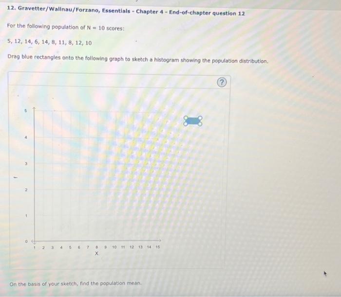 Solved 12. Gravetter/Wallnau/Forzano, Essentials - Chapter 4 | Chegg.com