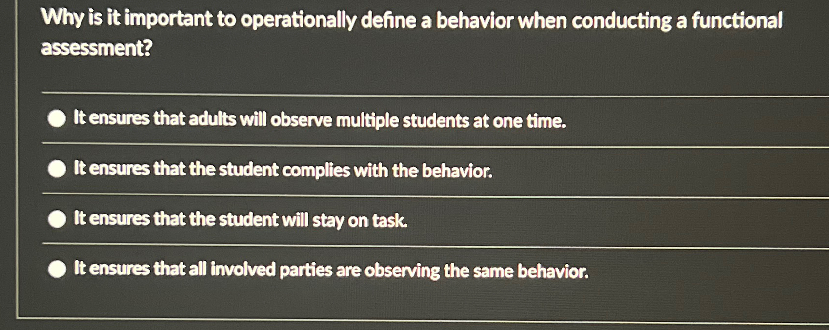 Solved Why is it important to operationally define a | Chegg.com