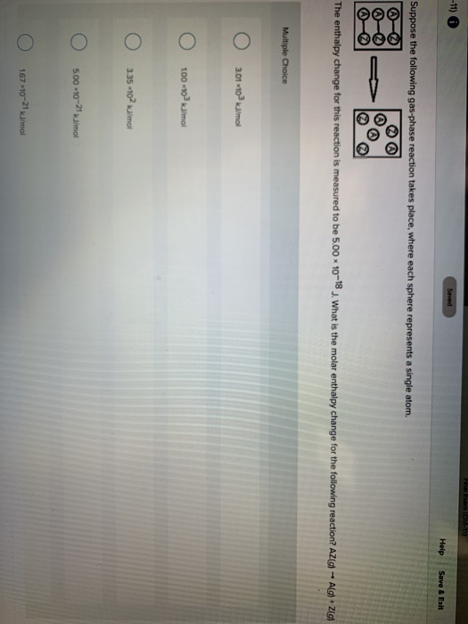 Solved Saved Help Save & Exit Suppose the following | Chegg.com