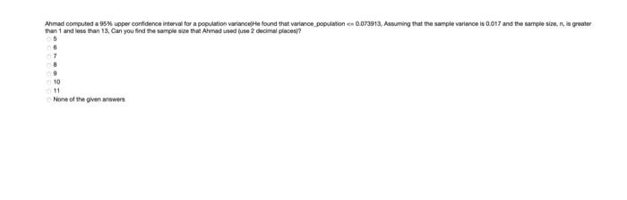 Solved than 1 and leas than 13, Can you find the sample sive | Chegg.com