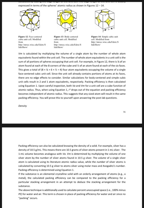 Solved 1. The edge length of a simple cubic unit cell is 2r. | Chegg.com
