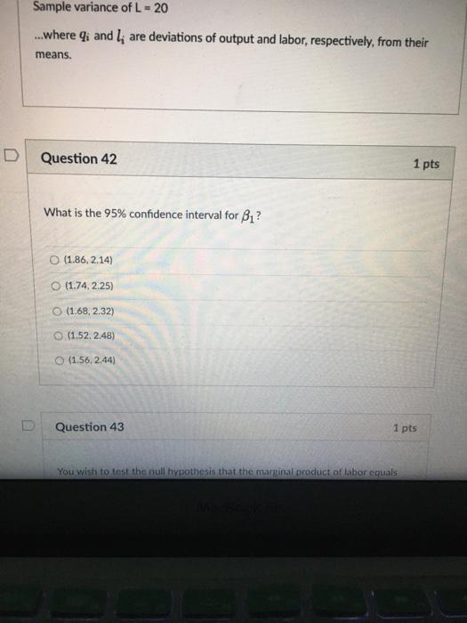 Solved Question 40 1 pts A non-representative sample Never | Chegg.com