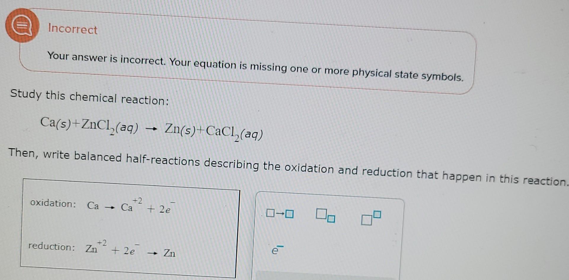 Solved Incorrect Your answer is incorrect. Your equation is | Chegg.com