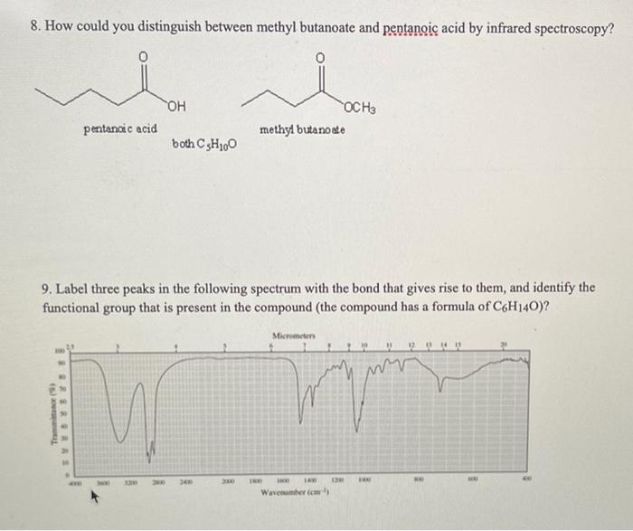 Solved 7. How could you distinguish between 1-butanol and | Chegg.com