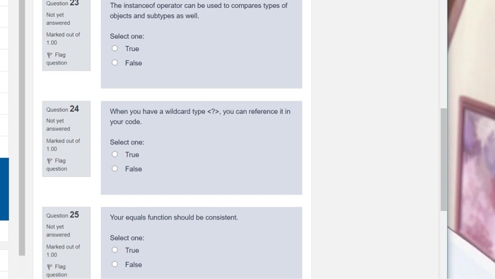 Solved Question 23 The instanceof operator can be used to | Chegg.com