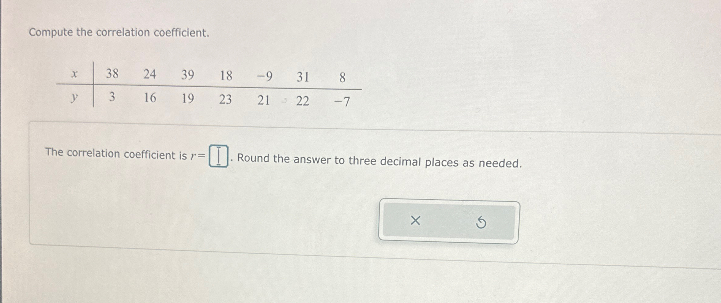 Solved Compute the correlation | Chegg.com