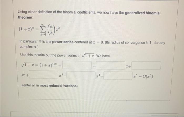 Solved Using either definition of the binomial coefficients, | Chegg.com