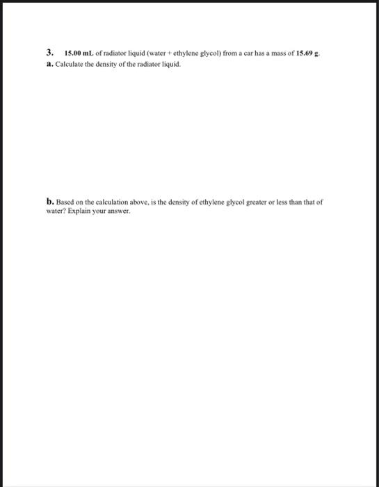 Solved Experiment 6: (Salt solution) Prelaboratory Problems | Chegg.com