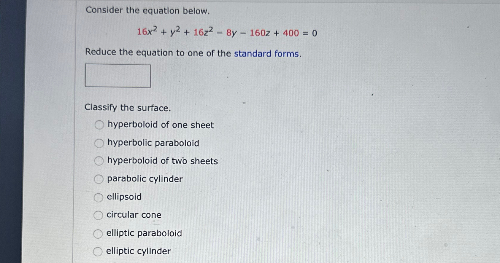 Solved Consider the equation | Chegg.com