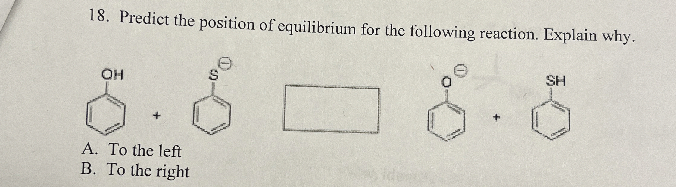 Solved Predict the position of equilibrium for the following | Chegg.com