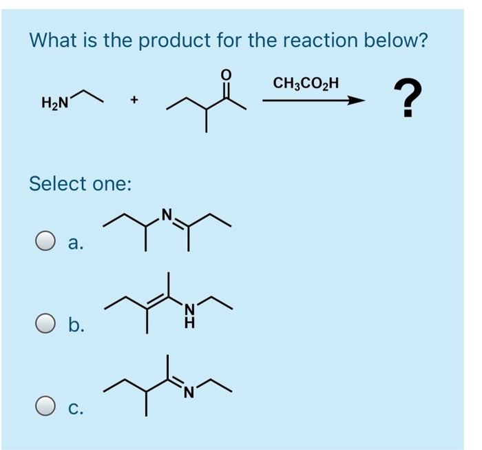 Solved What is the product for the reaction below? CH3CO2H | Chegg.com