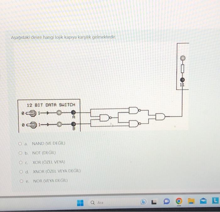 Solved Aşağıdaki devre hangi lojik kapıya karşılık | Chegg.com