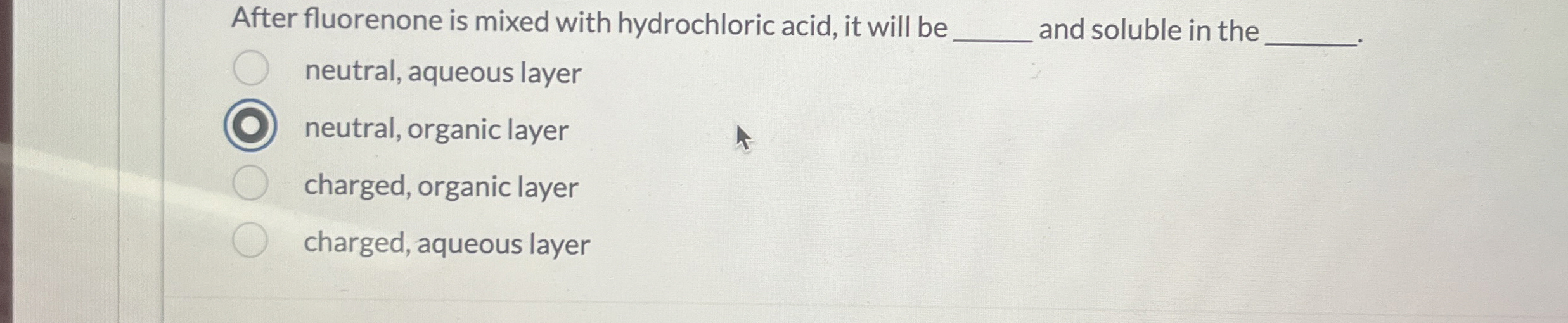 Solved After fluorenone is mixed with hydrochloric acid, it | Chegg.com