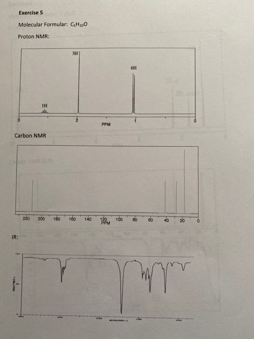 Solved Exercise 1. Molecular Formular: CHEN Proton NMR: 1H, | Chegg.com