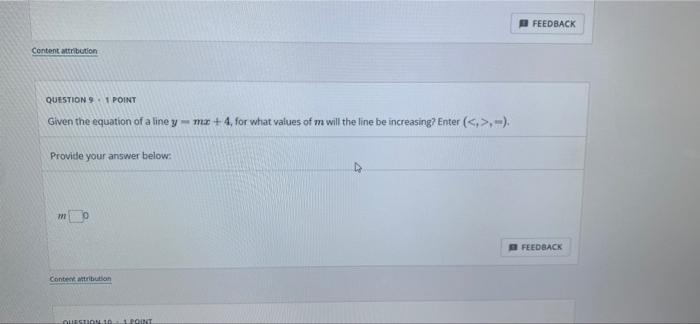 Solved FEEDBACK Content attribution QUESTION 9.1 POINT Given | Chegg.com