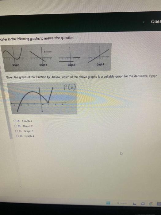 Solved Refer to the following graphs to answer the question. | Chegg.com