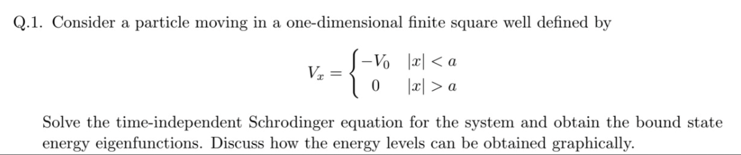 Solved SolveQ.1. ﻿Consider a particle moving in a | Chegg.com