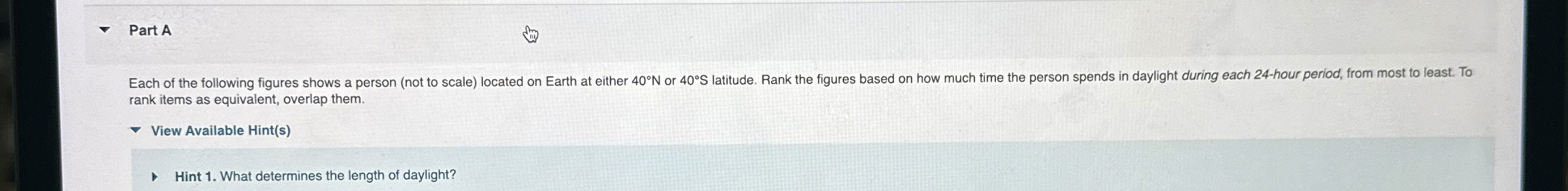 Solved Part A rank items as equivalent, overlap them.View | Chegg.com