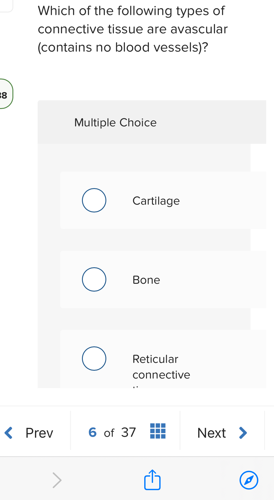 Solved Which of the following types of connective tissue are | Chegg.com