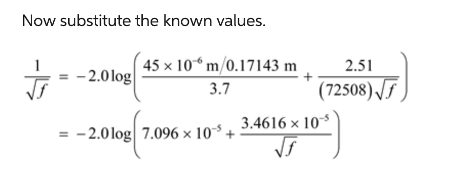 Solved Now substitute the known | Chegg.com