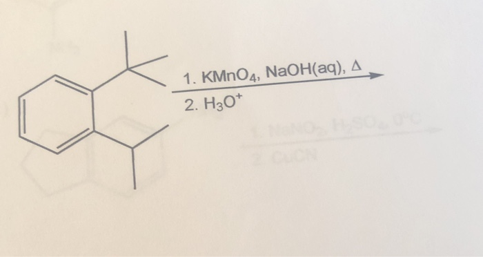 Solved 1. KMnO4, NaOH(aq), A 2. H30* | Chegg.com