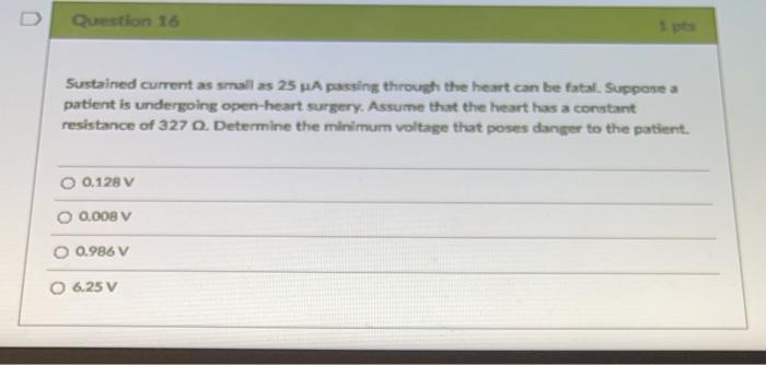 Solved Question 20 Potential energy per unit charge is ... O | Chegg.com