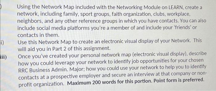 Using the Network Map included with the Networking | Chegg.com