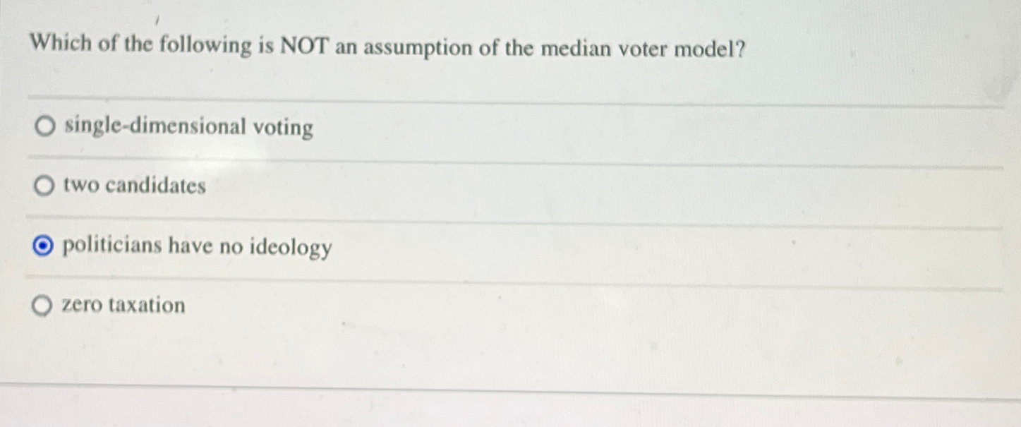 Solved Which of the following is NOT an assumption of the | Chegg.com