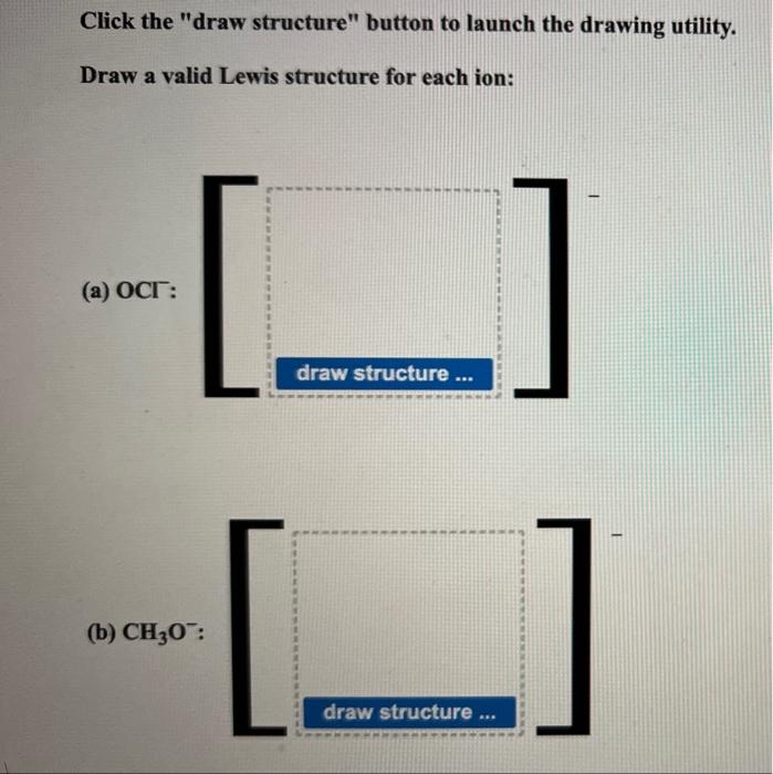 Solved Click the "draw structure" button to launch the | Chegg.com