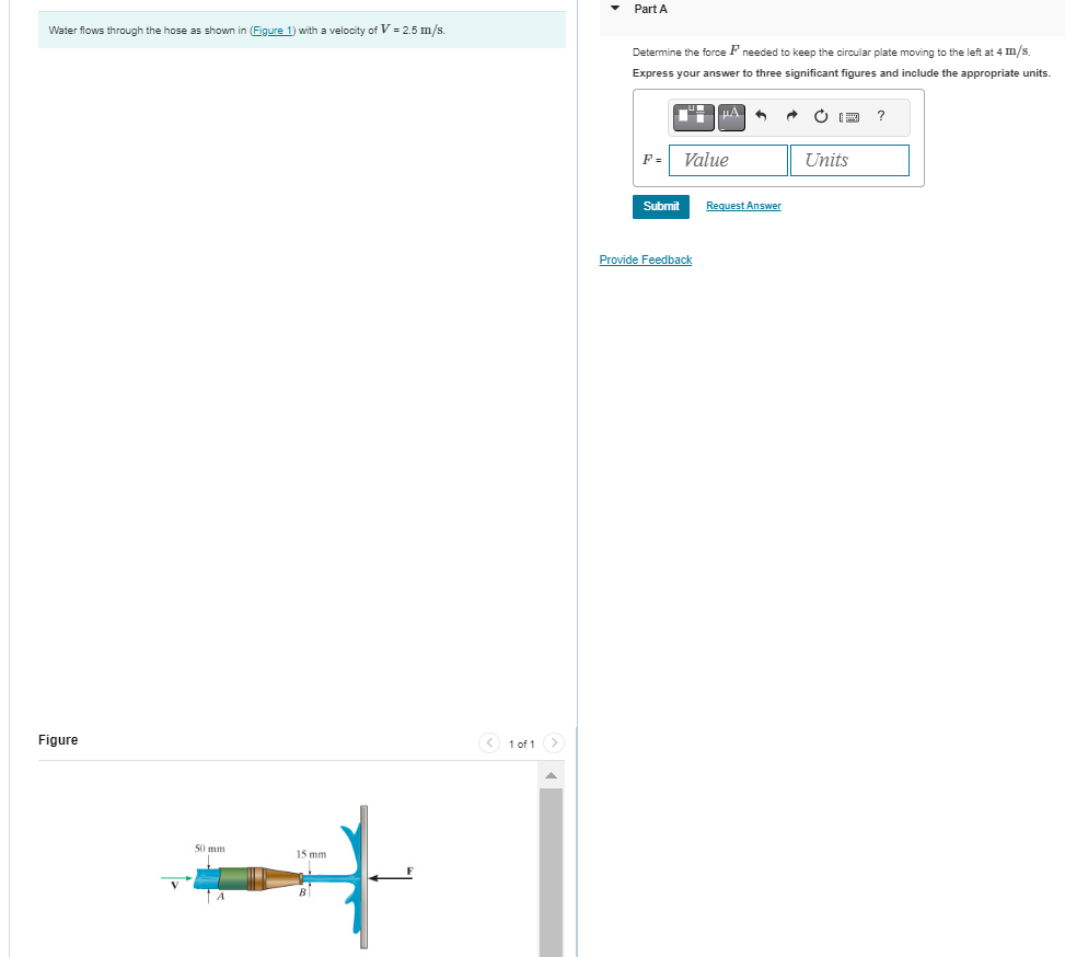 Solved Water flows through the hose as shown in (Figure 1) | Chegg.com