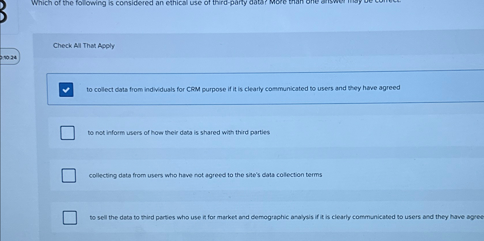 Solved Check All That Applyto collect data from individuals | Chegg.com