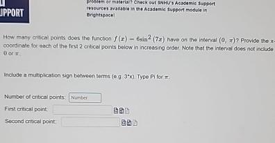 Solved How many critical points does the function | Chegg.com