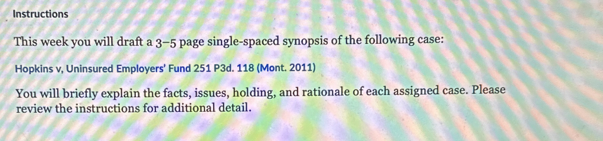 Solved InstructionsThis week you will draft a 3-5 ﻿page | Chegg.com
